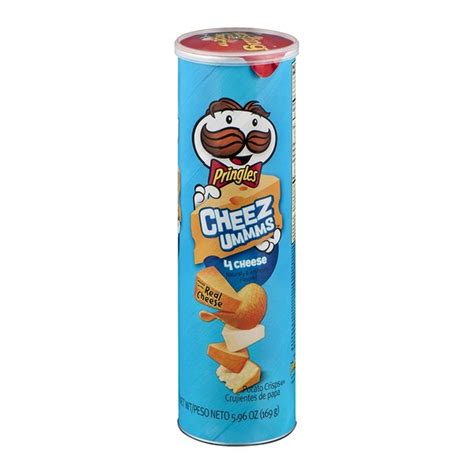 Pringles Cheez Ummms Potato Crisps 4 Cheese 4 Cheese Delivery Or Pickup Near Me Instacart