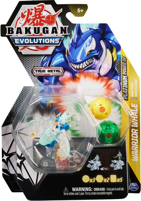 Bakugan Evolutions Platinum Power Up True Metal Warrior Whale 3