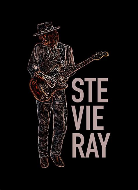 Stevie Ray Vaughan Silhouette Digital Art By Unexpected Object