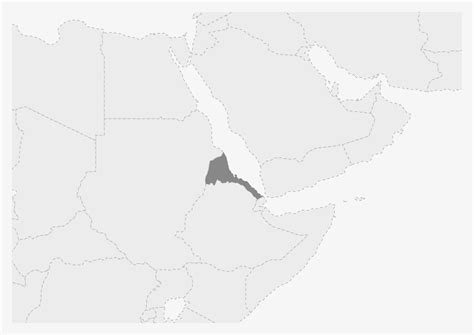 Map Of Africa With Highlighted Eritrea Map 41061072 Vector Art At Vecteezy