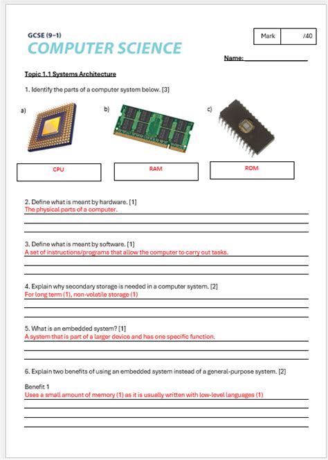 OCR Computer Science J277 All Assessments (Paper 1) | Teaching Resources