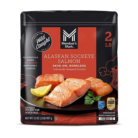 Members Mark Wild Caught Boneless Alaskan Sockeye Salmon Frozen 2