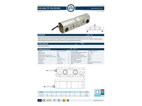 Kobastar Dsb Load Cell