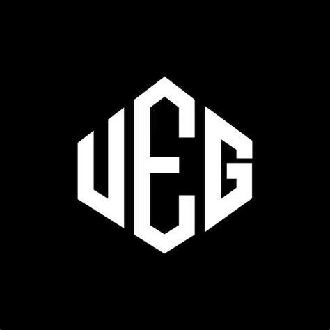Premium Vector Ueg Letter Logo Design With Polygon Shape Ueg Polygon