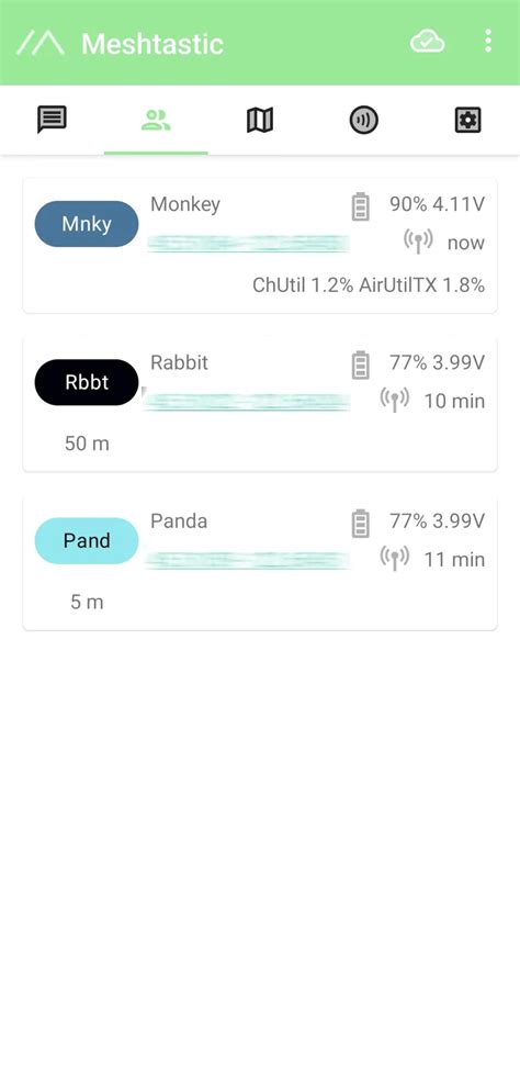 Android Application Usage Meshtastic