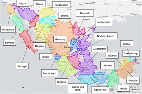 Real Size Of Mexico At Dexter Alba Blog