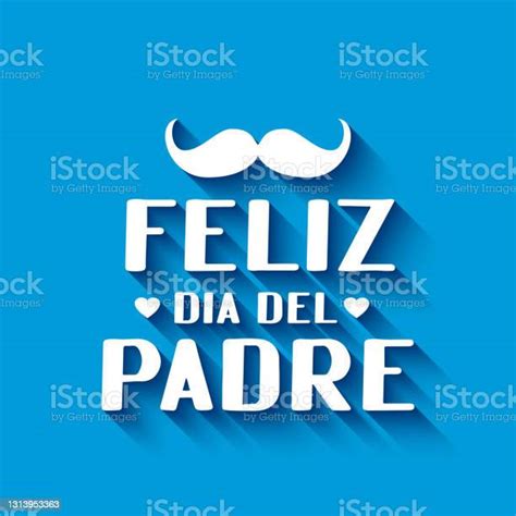 해피 아버지의 날 서예 손 은 파란색 배경에 스페인어로 문자 아버지의 날 축하 타이포그래피 포스터 배너 인사말 카드 전단지 엽서 등에 대한 벡터 템플릿을 쉽게 편집할 수