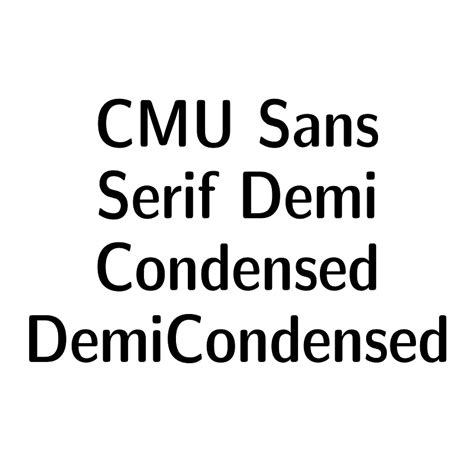 Cmu Sans Serif Demi Condensed Demicondensed Font Free Fonts On