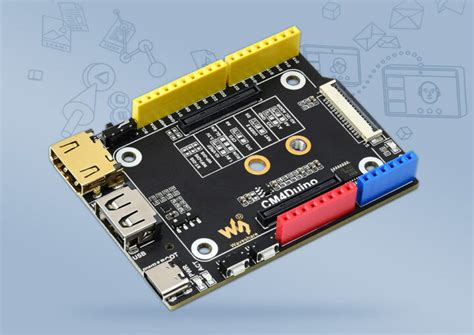 Waveshare Cm4 Duino An Arduino Compatible Carrier Board For Raspberry Pi Cm4 Cnx Software
