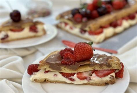 Chocolate Eclair Jumbo Sized With Berries 3catsfoodie