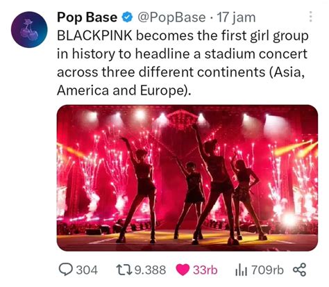 Blackpink Jadi Girl Group Pertama Dalam Sejarah Yang Konser Stadion Di