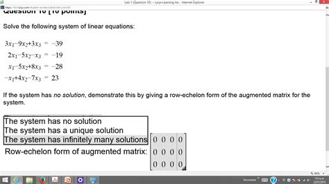 Solved Lab 1 Question 10 Lyryx Learning Inc Internet