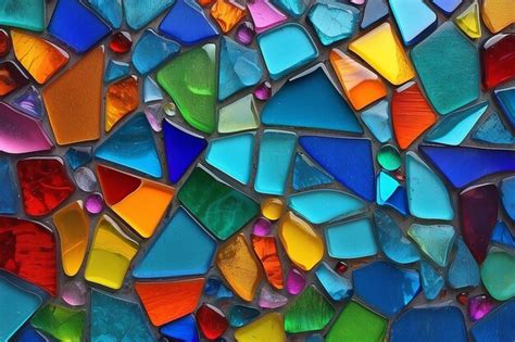 Premium Photo Abstract Colourful Background From A Multicolored Glass