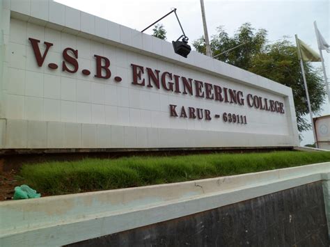 Vsb Engineering College Karur Karur