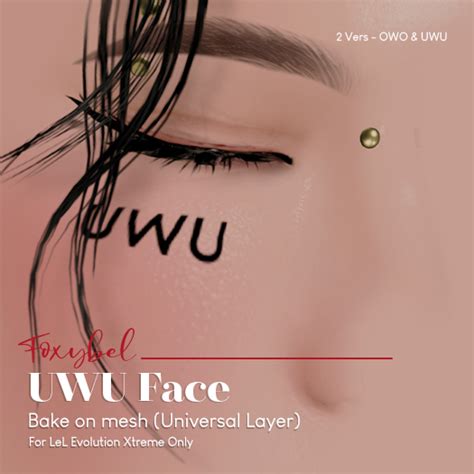 Second Life Marketplace Foxybel Uwu Owo Face Evo X