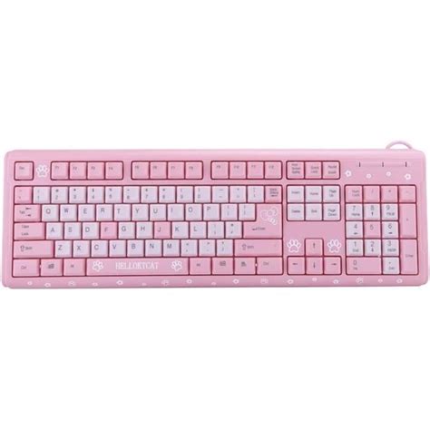 Clavier Filaire Ultra Fin Clavier Usb Cute Cartoon Plug And Play