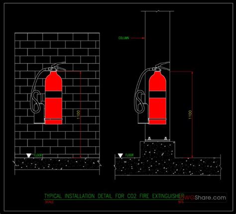 Fire Extinguisher Symbol In Autocad