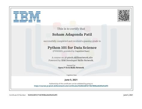 Datascience Python Ibm Soham Patil