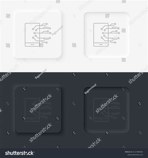 Mobile Smart Icon Vector Artificial Intelligence Stock Vector Royalty