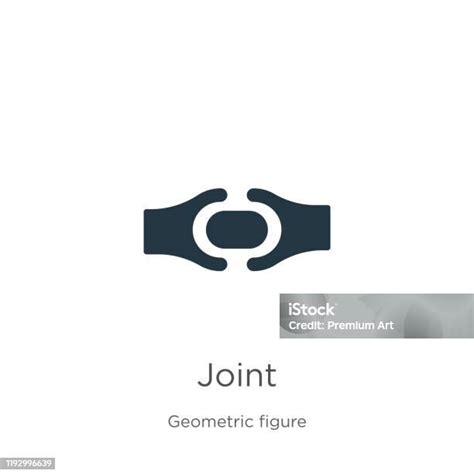 조인트 아이콘 벡터입니다 흰색 배경에 격리 기하학적 그림 컬렉션에서 유행 플랫 조인트 아이콘입니다 벡터 일러스트는 웹 및 모바일 그래픽 디자인 로고 Eps10에 사용할 수