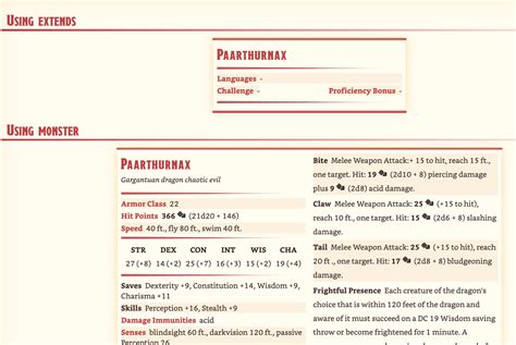 Bug Extends Not Working · Issue 140 · Javalentfantasy Statblocks