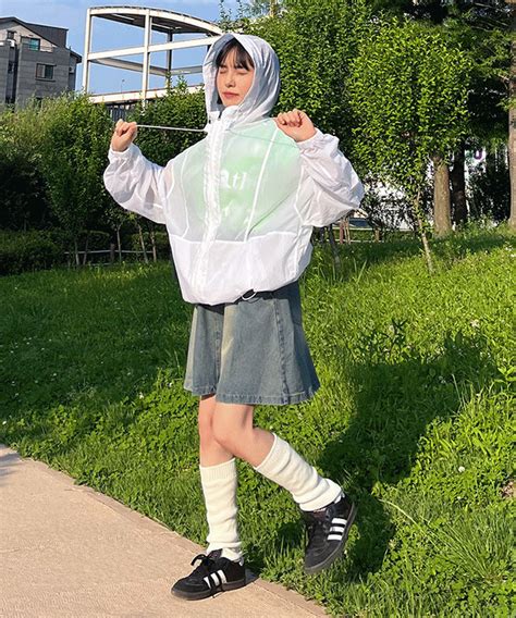 Unisex 재고정리 고퀄리티 나일론 후드 Jp 고프코어 바람막이 5color 에이블리