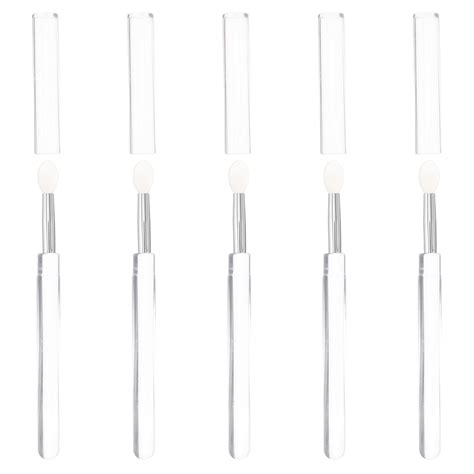 5pcs Silicone Makeup Brushes Lip Brush Silicone Head Lipstick Wands Lip