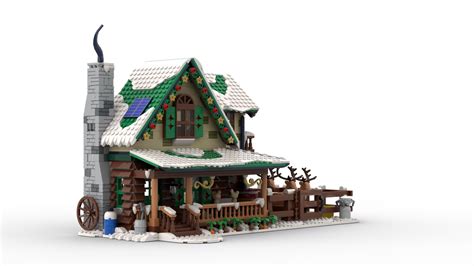 Lego Moc Winter Village Reindeer Ranch By Bigbobsbricks Rebrickable