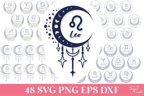 Zodiac Signs Svg Bundle Graphic By Anastasia Feya · Creative Fabrica