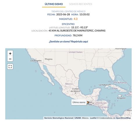 Temblor Hoy 28 De Junio ¿de Cuánto Fue El Sismo De Hoy En México