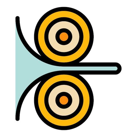 Premium Vector Pulp And Paper Process Icon Outline Pulp And Paper Process Vector Icon Color