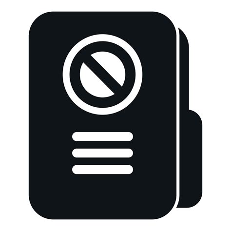 Trash Folder Icon Simple Vector User Blacklist 22882734 Vector Art At