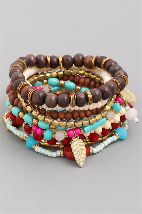 Assorted Bead Bracelet Set Bracelets