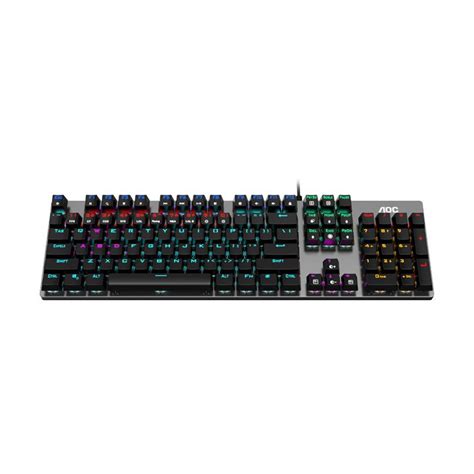 Jual AOC GK410 Mechanical Gaming Keyboard Grey Silver Di Seller AOC Gaming Gear Partner