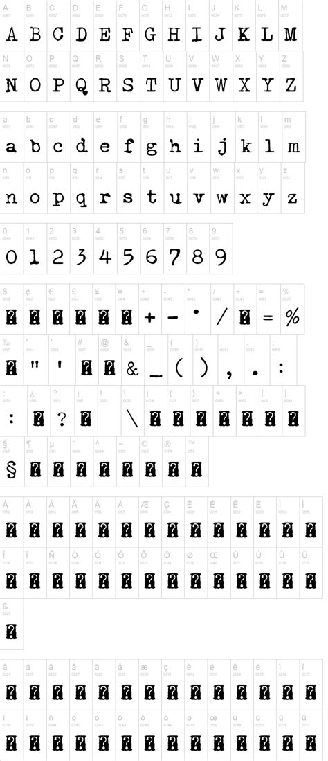 X Typewriter Font