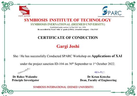 Dr Gargi Joshi Bhide On Linkedin Sparc Workshop Participation And Conduction Under The