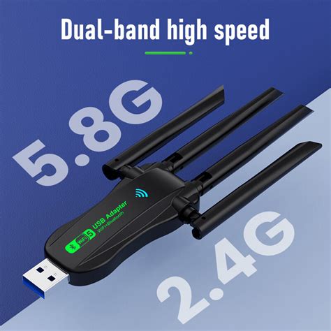 Local Stock Mbps Bluetooth WiFi Adapter Dual Band G Ghz Wi Fi Dongle Bluetooth