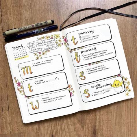 Easter Themed Bullet Journal Inspirations