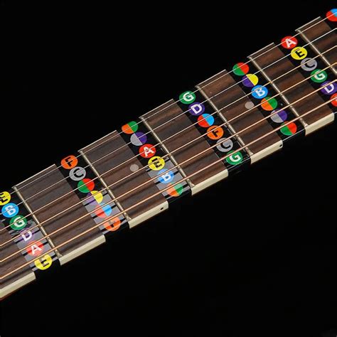 Guitar Fretboard Note Sticker Beginner Guitar Stickers Sampley