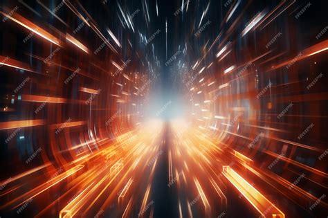 premium ai image data transfer at the speed of light in a digital w