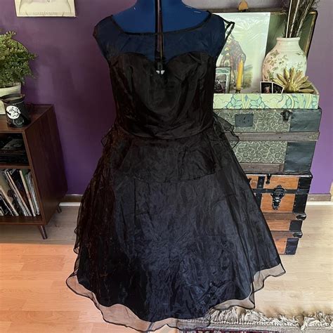 Lindy Bop Womens Black Dress Depop
