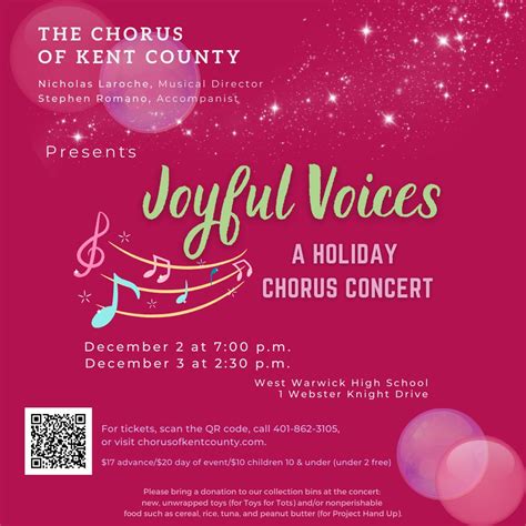 Dec 2 Joyful Voices A Holiday Chorus Concert Coventry Ri Patch