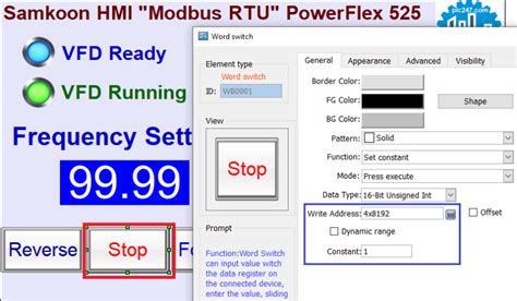 Samkoon Hmi Modbus Rtu Powerflex 525 Tutorial