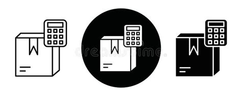Estimate Cost Delivery Outline Icon Collection Or Set Estimate Cost