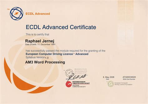 ecdl advanced zertifikat textverarbeitung am3