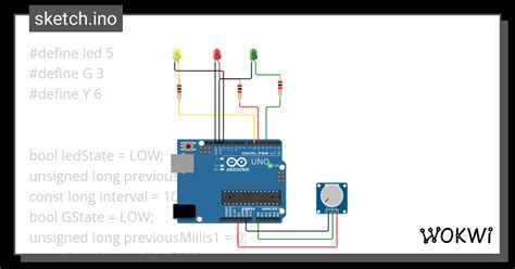 Blink Without Delay Wokwi ESP32 STM32 Arduino Simulator