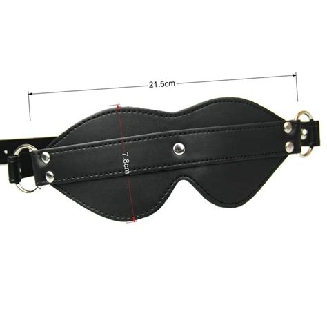 Pu Leather Blindfold Sex Maska Na Oczy Sm Flirt Masquerade Cosplay