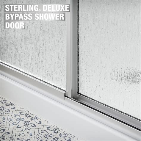 Sterling Deluxe Silver 43 In To 48 In W X 70 In H Framed Sliding Shower