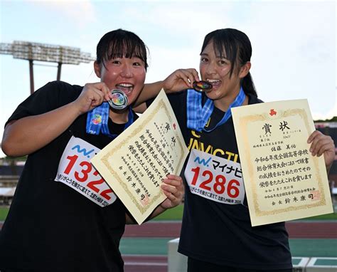「たくさんの仲間に恩返しできた」福岡・筑紫高の佐藤美佑、女子ハンマー投げ3位で笑顔【全国高校総体】：「おっ！」でつながる地元密着のスポーツ応援