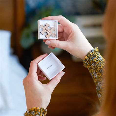 ‘love You Personalised Puzzle Piece Pocket Token Edge Inspired